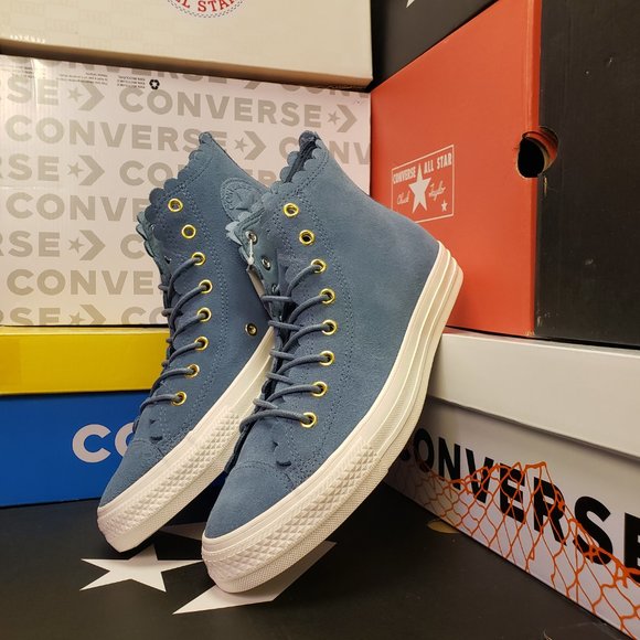 Converse | Shoes | Converse Ctas Frilly Thrills Suede | Poshmark